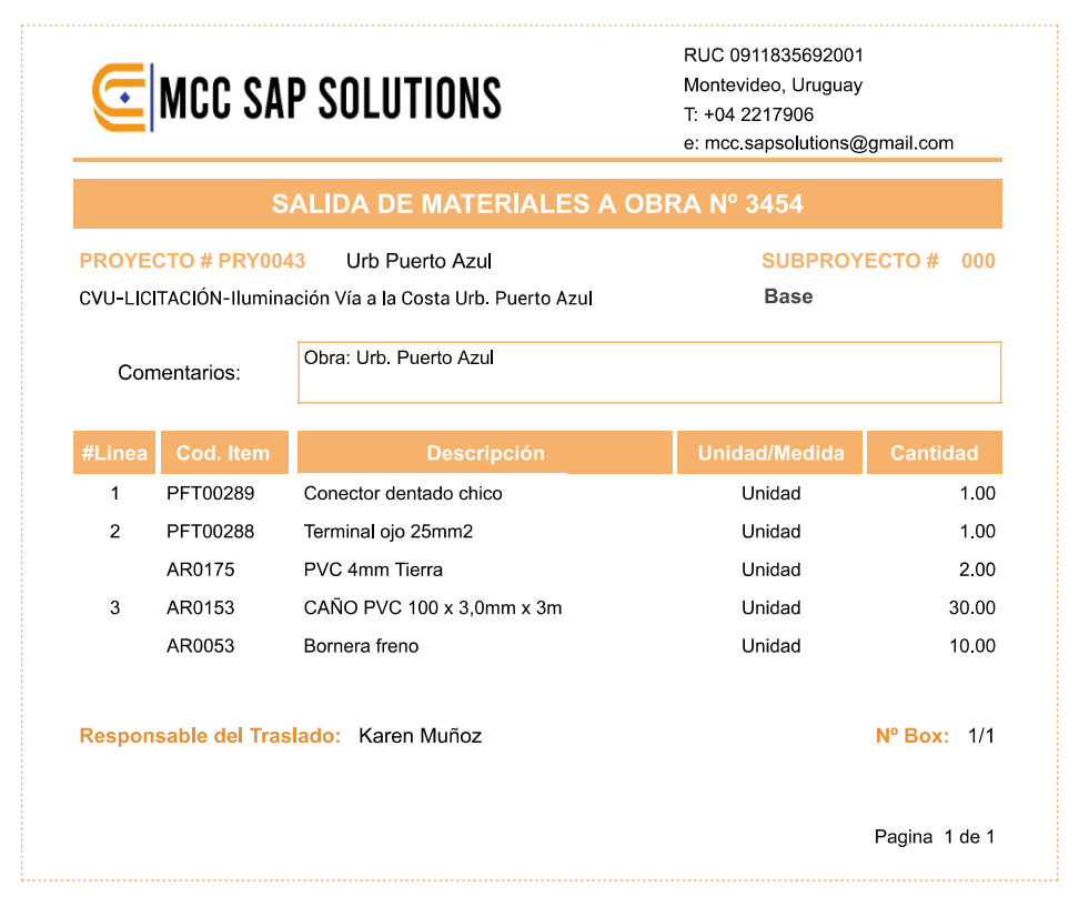 MCC REPORTES PERSONALIZADOS - MCC SAP SOLUTIONS